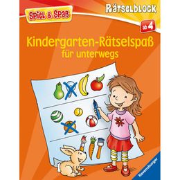 RAVENSBURGER VERLAG Kindergarten-Rätselspaß für unterwegs - Stefan Lohr, Kartoniert (TB)