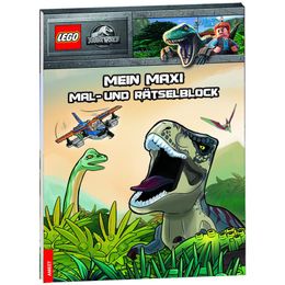 Ameet LEGO® Jurassic World(TM) - Mein Maxi Mal- und Rätselblock, Gebunden