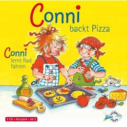 Silberfisch Conni backt Pizza / Conni lernt Rad fahren (Meine Freundin Conni - ab 3),1 Audio-CD - Liane Schneider (Hörbuch)