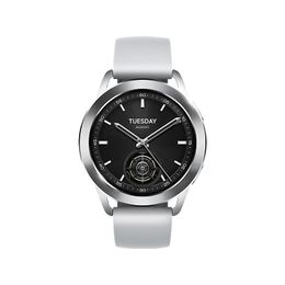 Xiaomi Watch S3 Smartwatch Edelstahl Fluorkautschuk, 22 mm, Silver