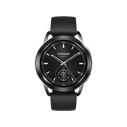 Xiaomi Watch S3 Smartwatch Edelstahl Fluorkautschuk, 20 mm, Black