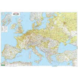 Freytag & Berndt Poster Europa, physisch, ohne Metallstäbe. Europa, physical, Karte (im Sinne von Landkarte)