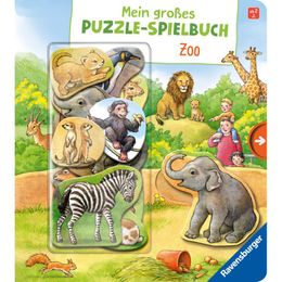 RAVENSBURGER VERLAG Mein großes Puzzle-Spielbuch: Zoo - Anne Möller, Pappband