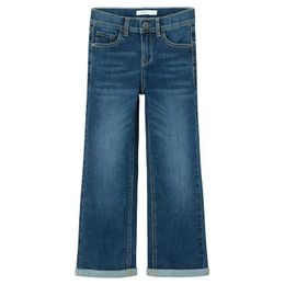 name it - Jeans NKFPOLLY WIDE 9663-IC in dark blue denim, Gr.152