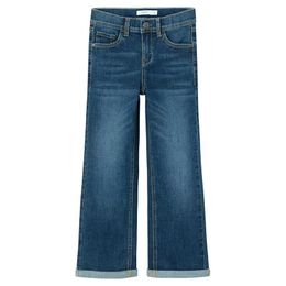 name it - Jeans NKFPOLLY WIDE 9663-IC in dark blue denim, Gr.128