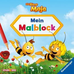 RAVENSBURGER VERLAG Die Biene Maja: Mein Malblock, Kartoniert (TB)