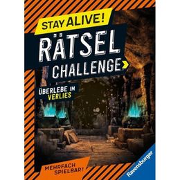 RAVENSBURGER VERLAG Ravensburger Stay alive! Rätsel-Challenge - Überlebe im Verlies - Rätselbuch für Gaming-Fans ab 8 Jahren - Rina Gregor, Gebunden