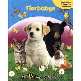 Tierbabys, Spielbuch + 8-10 Spielfiguren + Spielmatte