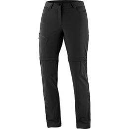 Salomon Wayfarer Zip Off Zipphose Damen in deep black