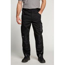 Northern Country Arbeitshose worker plus (langlebig durch 3-fach Innenbeinnaht und viele Verriegelungspunkte) mit Cordura®Verstärkungen und Reißverschlussbelüftung mit 9 Taschen, grau|schwarz