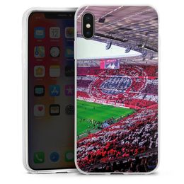 DeinDesign iPhone Xs Max Handy Silikon H&uuml;lle Case transparent Handyh&uuml;lle Stadium Fcb Fc Bayern M&uuml;nchen Silikon Case