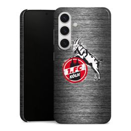 DeinDesign Galaxy S24 Handy Premium Case Smartphone Handyh&uuml;lle Schutzh&uuml;lle gl&auml;nzend Official Licensed Product Metallic Look 1. Fc K&ouml;ln Premium Case