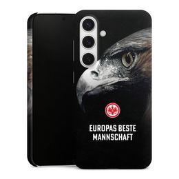DeinDesign Galaxy S24 Handy Premium Case Smartphone Handyh&uuml;lle Schutzh&uuml;lle matt European Cup Official Licensed Product Eintracht Frankfurt Premium Case