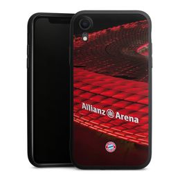 DeinDesign iPhone Xr Handy Premium Silikon H&uuml;lle Handyh&uuml;lle schwarz Case Fc Bayern M&uuml;nchen Stadium Fcb Silikon Premium Case