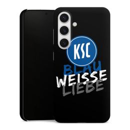 DeinDesign Galaxy S24 Handy Premium Case Smartphone Handyh&uuml;lle Schutzh&uuml;lle matt Ksc Karlsruher Sc Official Licensed Product Premium Case