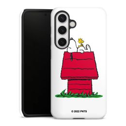 DeinDesign Galaxy S24 Handy Panzer Handyh&uuml;lle robuste Outdoor H&uuml;lle Schutzh&uuml;lle matt Snoopy Peanuts Official Licensed Product Tough Case