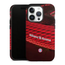 DeinDesign iPhone 14 Pro Handy Panzer Handyh&uuml;lle robuste Outdoor H&uuml;lle Schutzh&uuml;lle matt Fc Bayern M&uuml;nchen Stadium Fcb Tough Case