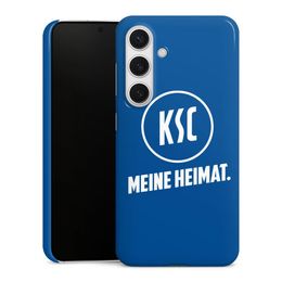 DeinDesign Galaxy S24 Handy Premium Case Smartphone Handyh&uuml;lle Schutzh&uuml;lle gl&auml;nzend Karlsruher Sc Statement Ksc Premium Case