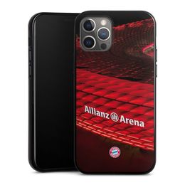 DeinDesign iPhone 12 Pro Handy Silikon H&uuml;lle Case schwarz Handyh&uuml;lle Fcb Stadium Fc Bayern M&uuml;nchen