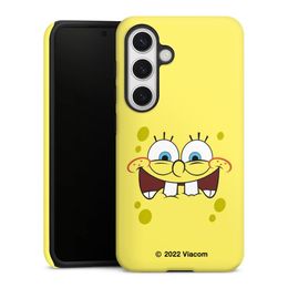 DeinDesign Galaxy S24 Handy Panzer Handyh&uuml;lle robuste Outdoor H&uuml;lle Schutzh&uuml;lle matt Official Licensed Product Kindheit Spongebob Tough Case