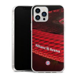 DeinDesign iPhone 13 Pro Max Handy Silikon H&uuml;lle Case transparent Handyh&uuml;lle Fc Bayern M&uuml;nchen Stadium Fcb Silikon Case