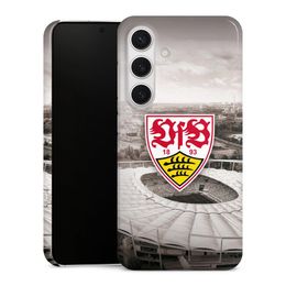 DeinDesign Galaxy S24 Handy Premium Case Smartphone Handyh&uuml;lle Schutzh&uuml;lle gl&auml;nzend Official Licensed Product Vfb Stuttgart Stadium Premium Case