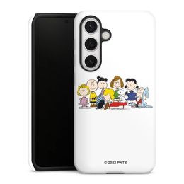 DeinDesign Galaxy S24 Handy Panzer Handyh&uuml;lle robuste Outdoor H&uuml;lle Schutzh&uuml;lle matt Merchandise Kindheit Peanuts Tough Case