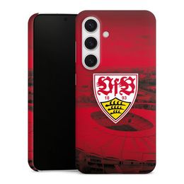 DeinDesign Galaxy S24 Handy Premium Case Smartphone Handyh&uuml;lle Schutzh&uuml;lle matt Vfb Stuttgart Official Licensed Product Stadium Premium Case