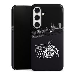 DeinDesign Galaxy S24 Handy Premium Case Smartphone Handyh&uuml;lle Schutzh&uuml;lle gl&auml;nzend Skyline Official Licensed Product 1. Fc K&ouml;ln Premium Case
