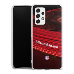 DeinDesign Galaxy A53 5G Handy Silikon H&uuml;lle Case transparent Handyh&uuml;lle Fcb Stadium Fc Bayern M&uuml;nchen Silikon Case