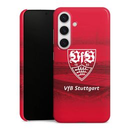 DeinDesign Galaxy S24 Handy Premium Case Smartphone Handyh&uuml;lle Schutzh&uuml;lle gl&auml;nzend Stadium Official Licensed Product Vfb Stuttgart Premium Case