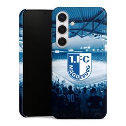 DeinDesign Galaxy S24 Handy Premium Case Smartphone Handyh&uuml;lle Schutzh&uuml;lle gl&auml;nzend Stadium 1. Fcm 1. Fc Magdeburg Premium Case