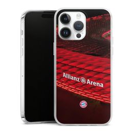 DeinDesign iPhone 14 Pro Max Handy Silikon H&uuml;lle Case transparent Handyh&uuml;lle Fc Bayern M&uuml;nchen Stadium Fcb Silikon Case