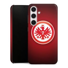 DeinDesign Galaxy S24 Handy Premium Case Smartphone Handyh&uuml;lle Schutzh&uuml;lle gl&auml;nzend Official Licensed Product Coat Of Arms Eintracht Frankfurt Premium Case