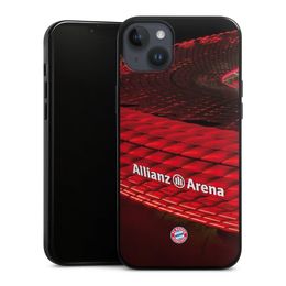 DeinDesign iPhone 14 Plus Handy Silikon H&uuml;lle Case schwarz Handyh&uuml;lle Fc Bayern M&uuml;nchen Stadium Fcb