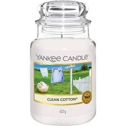 yankee candle Raumdüfte Duftkerzen Clean Cotton Classic Medium Glass