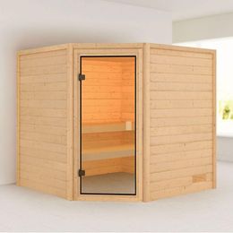 Karibu Woodfeeling Sauna Tilda, ohne Dachkranz