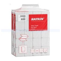Papierhandtücher Katrin FHT 4000 Blatt weiß 23x24 cm 20 Pack je 200 Blatt, 2-lagig, 23x24 cm, V-Falz
