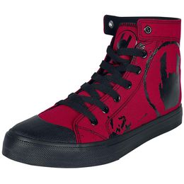 EMP Basic Collection Rote Sneaker mit Rockhand-Print Sneaker high rot in EU37
