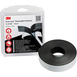 3M Dual Lock Klettband zum Aufkleben (L x B) 2.5 m x 25 mm Schwarz 1 St.