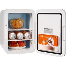 Vevor - 10 l / 12 Dosen Mini Kühlschrank, 2 in 1 Kleiner Kühlschrank Kühl- und Heizfunktion, Schloss Kompakter Getränkekühlschrank 9 v dc / 220 v ac
