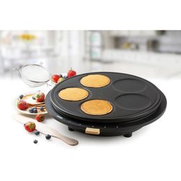 Domo Crêpe-Automat 2in1, Backplatte 1 großen - 5 kleine Crepes, Ø37cm 1500 Watt