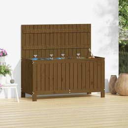 Bonnevie - Gartentruhe,Gartenbox Honigbraun 115x49x60 cm Massivholz Kiefer vidaXL