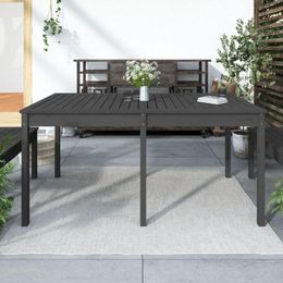 Gartentisch，Terrassentisch Grau 159,5x82,5x76 cm Massivholz Kiefer vidaXL