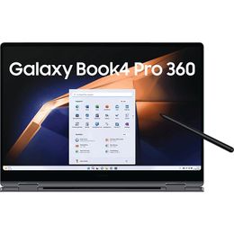 Samsung Galaxy Book4 Pro 360, Notebook, mit 16 Zoll Display Touchscreen, Intel® Evo™ Plattform, Core™ Ultra 5 125H Prozessor, GB RAM, 512 SSD, Arc® GPU, Moonstone Gray, Windows 11 Home (64 Bit)