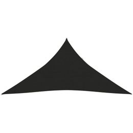 Bonnevie - Sonnensegel,Sonnenschutzsegel 160 g/m² Schwarz 5x6x6 m hdpe vidaXL