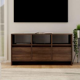 Bonnevie - TV-Schrank,TV-Möbel Braun Eiche-Optik 102x37,5x52,5 cm Holzwerkstoff vidaXL