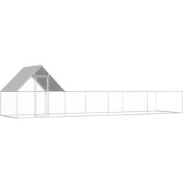 Bonnevie - Hühnerstall,Zwerghühnerhaus 8x2x2 m Verzinkter Stahl vidaXL