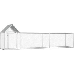 Hühnerstall，Zwerghühnerhaus 5x1x1,5 m Verzinkter Stahl vidaXL