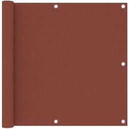 Bonnevie - Balkon-Sichtschutz,Balkonverkleidung Terracotta-Rot 90x500 cm Oxford-Gewebe vidaXL